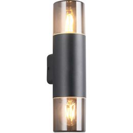 Trio Leuchten Au&szlig;en-Wandleuchte &raquo;HOOSIC, Outdoor Wandlampe exkl 1x E27 max 28W, Hauswand-Leuchte&laquo; E27 1 Stk. warmwei&szlig; - kaltwei&szlig; Garten Wandleuchte 