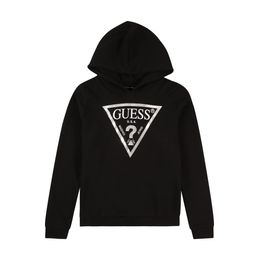 Guess Sweatshirt M&auml;dchen Gr&ouml;&szlig;e 122 schwarz / silber