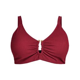 Swim By Zizzi Bikinitop 'Slino' Damen Gr&ouml;&szlig;e 80 blutrot