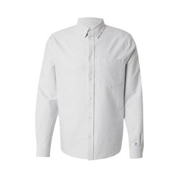 DAN FOX APPAREL Button Up Shirt 'Essential' male size S Grey / White