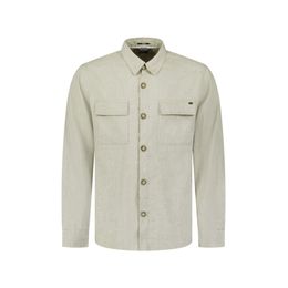 NO EXCESS Button Up Shirt male size L Greige