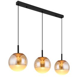 Globo LIGHTING H&auml;ngeleuchte &raquo;SEVERIN&laquo; LED-Modul 1 Stk. Warmwei&szlig; H&auml;ngelampe Esszimmer-Leuchte Esstischleuchte Wohnzimmer gold H: 130cm, 1 Stk.