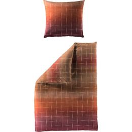 Bierbaum Bettw&auml;sche &raquo;4062&laquo; 2 Stk. Mako-Satin, 100 % Baumwolle, pflegeleicht Mako-Satin, Obermaterial: 100% Baumwolle B/L: 155cm x 220cm, 1 Stk., 1 Stk