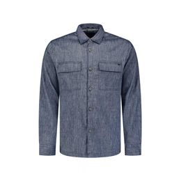 NO EXCESS Button Up Shirt male size S Dark blue