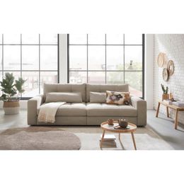 ED EXCITING DESIGN 3-Sitzer &raquo;Jasper Mega-Sofa, bequem, viel Platz, Breite 265cm, Tiefe 122cm&laquo; beige 92% Polyester, 8% Polyamid B/H/T: 265cm x 94cm x 