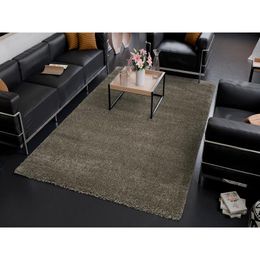 OCI DIE TEPPICHMARKE Hochflor-Teppich &raquo;MONTIS&laquo; quadratisch 45 mm H&ouml;he uni, Langflor, Shaggy, auch in rund, quadratisch und L&auml;ufer erh&auml;ltlich grau 