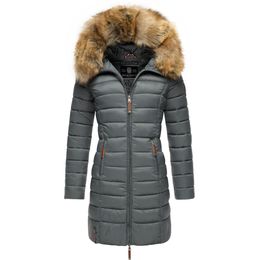 Marikoo Winter Coat 'Rose' female size 4XL Silver grey