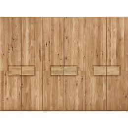 Home Affaire Kleiderschrank &raquo;Ambroise aus Wildeiche, erh&auml;ltlich in verschiedenen Breiten&laquo; Massivholz-Kleiderschrank, im 50 cm Raster planbar braun 