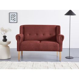 Home Affaire K&uuml;chensofa &raquo;Moro Couch mit Federkern, bequem, Breite 142cm&laquo; in verschiedenen Stoffen und Farben orange Microfaser in Antiklederoptik (100