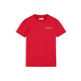 Tommy Hilfiger T-Shirt 'Essential' Jungen Gr&ouml;&szlig;e 164 rot / wei&szlig;
