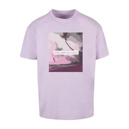 Merchcode T-Shirt 'Summer - Every Summer Has A Story' Herren Gr&ouml;&szlig;e XXL grau / brombeer / helllila / pitaya