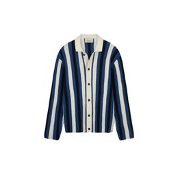 DSTREZZED Strickjacke Herren Gr&ouml;&szlig;e XXL blau / schwarz / wei&szlig;