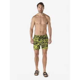 Koroshi Badeshorts Herren Gr&ouml;&szlig;e M neongelb / schwarz