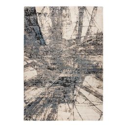 Kayoom Teppich &raquo;Firenze 485&laquo; rechteckig 22 mm H&ouml;he Kurzflor, Modernes Muster, Fu&szlig;bodenheizungsgeeignet, Wohnzimmer grau Polypropylen B : 160cm 1 Stk., 22mm, 