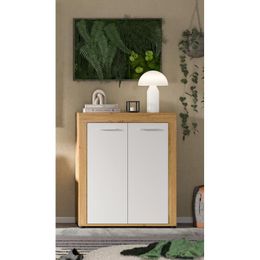 OTTO home Schuhschrank &raquo;AOSTA, H&ouml;he 95cm, 2 T&uuml;ren, 3 Einlegeb&ouml;den, 4 F&auml;cher&laquo; in verschiedenen Farbausf&uuml;hrungen erh&auml;ltlich, individuell kombinierbar, 