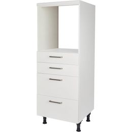 Nobilia Herdumbauschrank &raquo;"Touch", mit Schubk&auml;sten und Ausz&uuml;gen,&laquo; vormontiert, Breite/H&ouml;he: 60/167,8 cm wei&szlig; B/H/T: 60cm x 167,8cm x 58,3cm, 