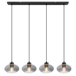 Globo LIGHTING H&auml;ngeleuchte &raquo;SHAUN&laquo; E27 1 Stk. H&auml;ngelampe/Pendelleuchte/Esszimmer/Wohnzimmer/Esstisch schwarz 1 Stk.