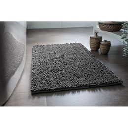 Wecon home Basics Badematte &raquo;Benno&laquo; H&ouml;he 22 mm waschbar, rutschfest, sehr weich, strapazierf&auml;hig, Chenille, robust grau Polyester rechteckig (60cm x 