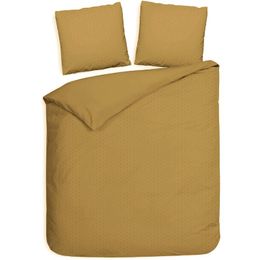 Bettw&auml;sche &raquo;Punto&laquo; 3 Stk. gepunktet, 100% Baumwolle ab 135x200 cm. beige Mako-Satin, Obermaterial: 100% Baumwolle B/L: 200cm x 200cm, 1 Stk., 2 Stk., 