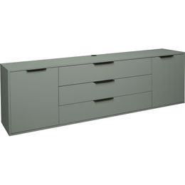 M&auml;usbacher Sideboard &raquo;Bonnie&laquo; Modernes Sideboard gr&uuml;n B/H/T: 216cm x 67cm x 45cm, 2 Stk., 2 Stk.