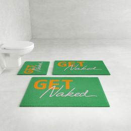 OTTO home Badematte &raquo;Get Naked, modern, Badvorleger, Badezimmer Teppich&laquo; H&ouml;he 20 mm rutschhemmend beschichtet schnell trocknend Badteppich, mit 