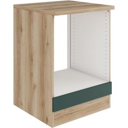 Optifit Herdumbauschrank &raquo;Bella&laquo; Breite 60 cm, Nischenma&szlig;e B/T/H 56,7/55,5/59,5 cm gr&uuml;n Holzwerkstoff wildeiche, B/H/T: 60cm x 84,8cm x 60cm