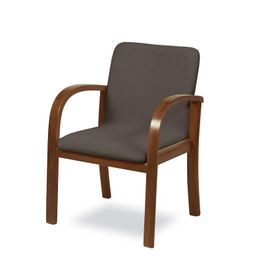 Home Affaire Esszimmersessel &raquo;LINA707 Esszimmerstuhl&laquo; 1 Stk. tlg. Fleckenabweisendes Gewebe, Massivholz Gestell dampfgebogen braun 100% Polyester 