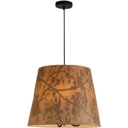 Searchlight H&auml;ngeleuchte &raquo;Isla 3Lt Pendant, Recycled Paper Shade and Black Metal&laquo; E14 1 Stk. Aus recycelten Materialien schwarz 3, &Oslash; 45cm H: 37cm, 1 Stk.