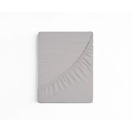 bellana Spannbettlaken &raquo;SleepStyle, aus 100% Baumwolle&laquo; formstabil und pflegeleicht, f&uuml;r Matratzen bis 20 cm H&ouml;he silber Jersey, Obermaterial: 100% 