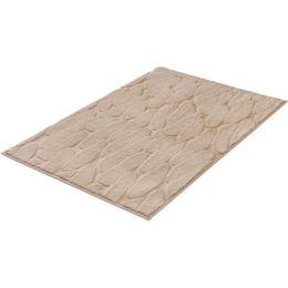Kleine Wolke Badematte &raquo;&raquo;Tondo&laquo;, Badvorleger, Badezimmer Teppich&laquo; H&ouml;he 5 mm rutschhemmend beschichtet fu&szlig;bodenheizungsgeeignet Badteppich, Uni Farben, moderens 