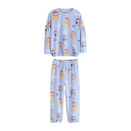 next Pajamas girl size 104 Navy / Sky blue / Red / White