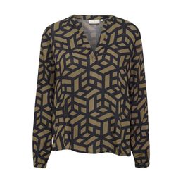 Kaffe Bluse 'KAJalie' Damen Gr&ouml;&szlig;e XXXL khaki / schwarz