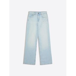 Bershka Jeans female size 34 Light blue / Silver