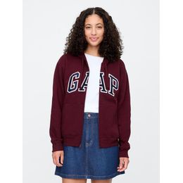 GAP Sweatjacke in Bordeaux - 38% | Gr&ouml;&szlig;e XL | Damen-sweatshirts-jacken