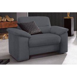 Sit & More sit&more Sessel &raquo;Ascara&laquo; inklusive komfortablem Federkern grau Softlux -Kunstleder;NaturLeder;Luxus-Microfaser ALTARA NUBUCK (100% Polyester) Luxus-