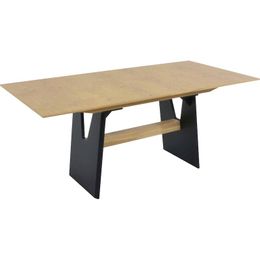 K+w Komfort & Wohnen K+W Komfort & Wohnen Esstisch &raquo;Giacomo I&laquo; Esstisch in Asteiche natur, Untergestell in MDF mit furnierten Balken braun B/H/T: 160cm x 75cm x 90cm