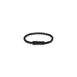 Calvin Klein Herren Armband &raquo;CONTOURED BARREL&laquo; schwarz 19,5cm, Edelstahl