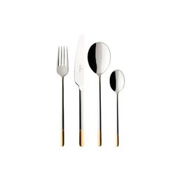 Villeroy & Boch Besteck-Set &raquo;Ella teilvergoldet Tafelbesteck&laquo; Gefertigt aus pflegeleichtem, rostfreiem Edelstahl gold Edelstahl 18/10 24