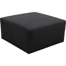 WERK2 Polsterhocker &raquo;Zeus-XL Polsterhocker modern und bequem&laquo; Curvy Trend Hocker mit urbaner Optik grau 90% Polyester, 10% Nylon B/H/T: 80cm x 41cm x 