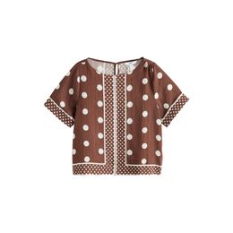 next Bluse Damen Gr&ouml;&szlig;e XS ecru / schoko