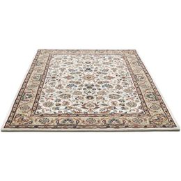 Theko Wollteppich &raquo;Royal Orient Isfahan&laquo; rechteckig 14 mm H&ouml;he handgetuftet, Orient-Optik, reine Wolle beige Schurwolle B : 60cm 1 Stk., 14mm, L: 90cm