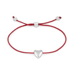 Copenhagen Studios Damen Armband &raquo;Schmuck Geschenk Edelstahl Armkette Balloon Hearts&laquo; rot 24cm, Edelstahl Nylon
