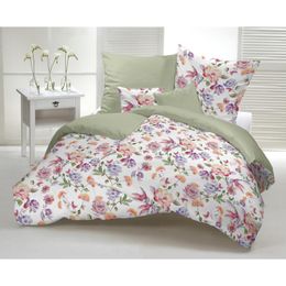 CASATEX Wendebettw&auml;sche &raquo;Marinella&laquo; 2 wundersch&ouml;ne und sommerliche Wende-Bettw&auml;sche bunt Interlock-Jersey, Obermaterial: 100% Baumwolle B/L: 135cm x 