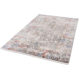 Astra Teppich &raquo;Gravina 231&laquo; rechteckig 8 mm H&ouml;he seidiger Schimmer durch Viskose, Hoch Tief Struktur, Wohnzimmer bunt Kunstfaser, Viskose B : 133cm 1 