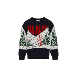 WE Fashion Sweater boy size 140/152 Dark blue / Red / White