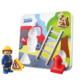 Playmobil Konstruktions-Spielset &raquo;Feuerwehr-Puzzle (72088), JUNIOR&laquo; Made in Europe Einheitsgr&ouml;&szlig;e Konstruktions-Spielset