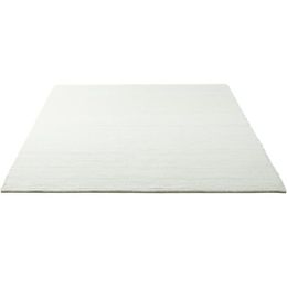 Sansibar Wollteppich &raquo;H&ouml;rnum&laquo; rechteckig 12 mm H&ouml;he Handweb Teppich, meliert, reine gewalkte Wolle, handgewebt beige Schurwolle B : 40cm 1 Stk., 12mm, L: 60cm
