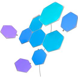 NANOLEAF LED Panel &raquo;Hexagons&laquo; LED-Board 9 Stk. Farbwechsler Starter Kit - 9 PK, Modulares Stecksystem, Smarte Technologie bunt &Oslash; 20cm H: 20cm, 9 Stk.