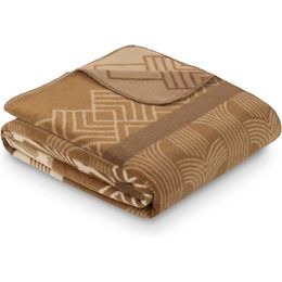 Ibena Wohndecke &raquo;Jubil&auml;umsdecke 200 Jahre Ibena&laquo; limitierte Kollektion braun Baumwolle, Polyacryl, Polyester B/L: 150cm x 200cm