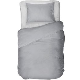 Kayori Bettw&auml;sche &raquo;Saya&laquo; 2 Stk. 100% Mako Satin silber Mako-Satin, Obermaterial: 100% Baumwolle B/L: 135cm x 200cm, 1 Stk., 1 Stk., Mako-Satin, B/L: 